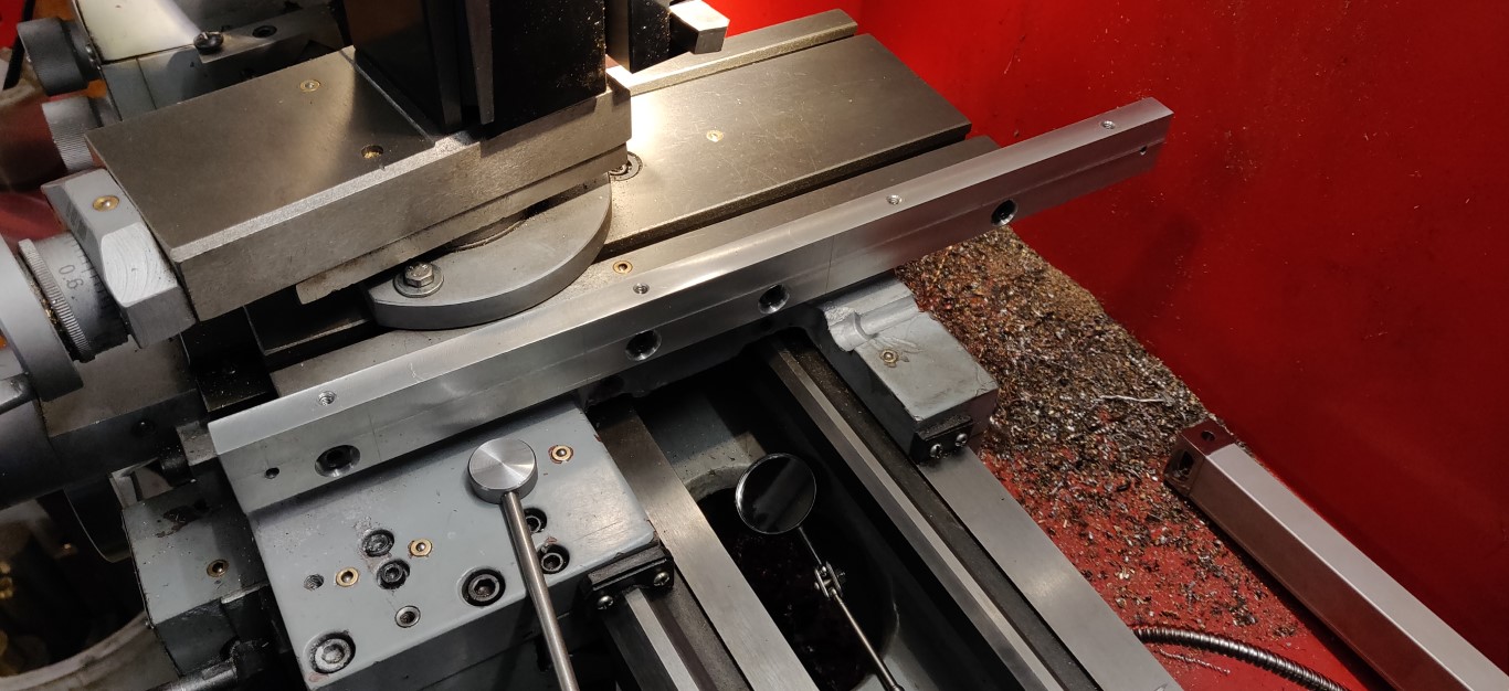 Lathe Cross slide glass scale DRO installation